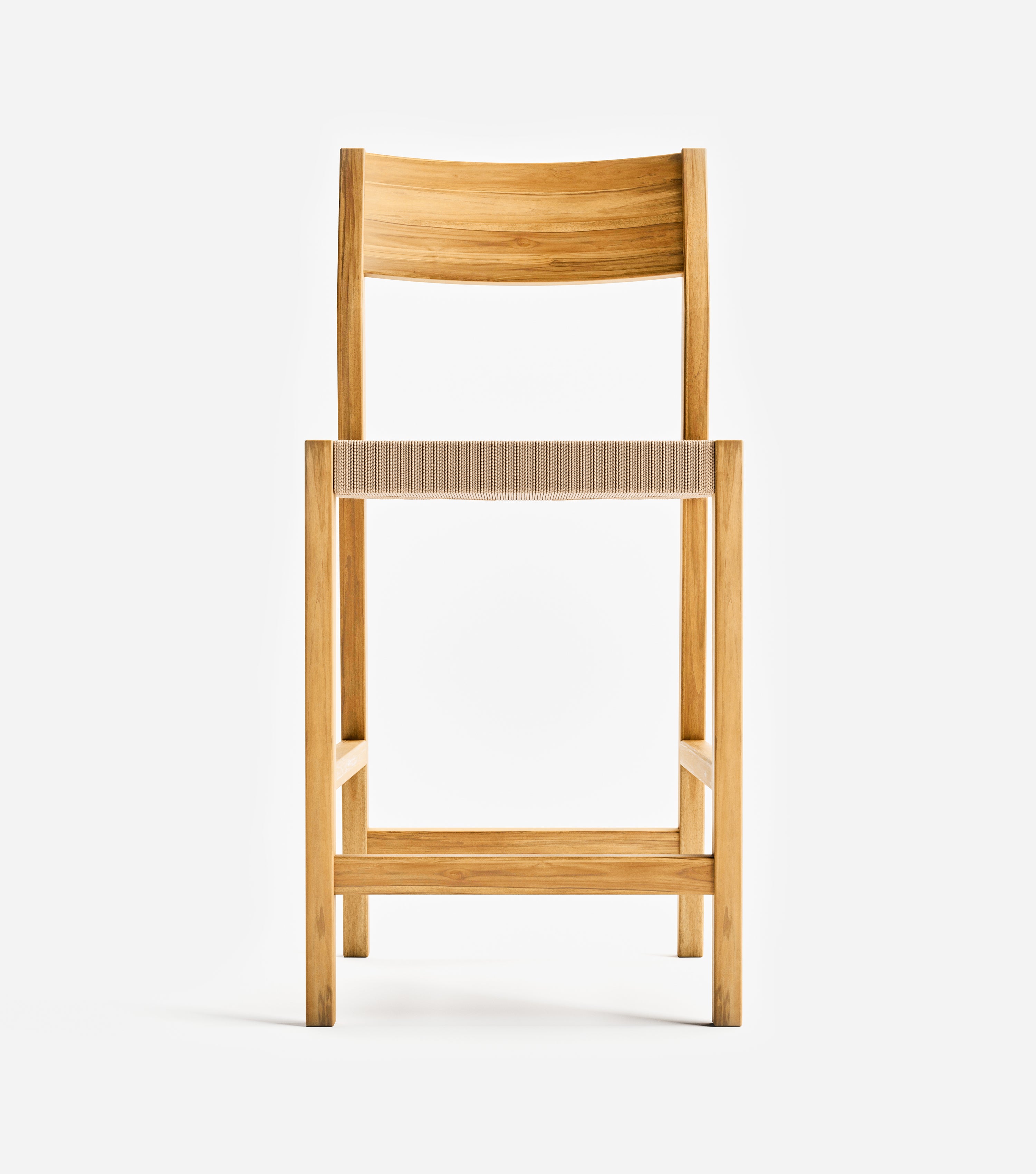 Calvero Bar Stool Woven Khaki Cross Braided Cord | Forever Furniture by ...
