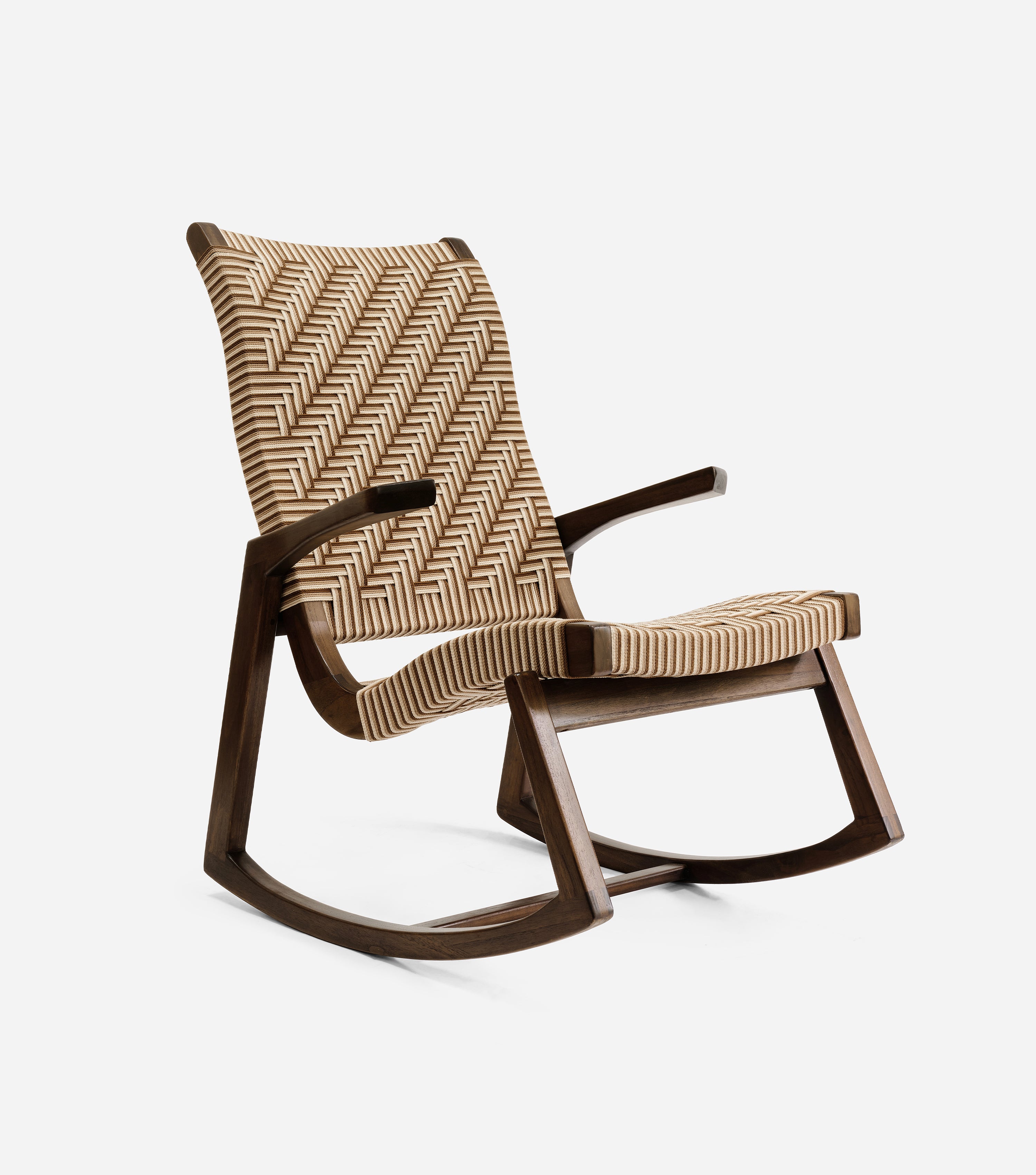 Amador Rocking Chair Woven Terracota Pattern | Forever Furniture by ...