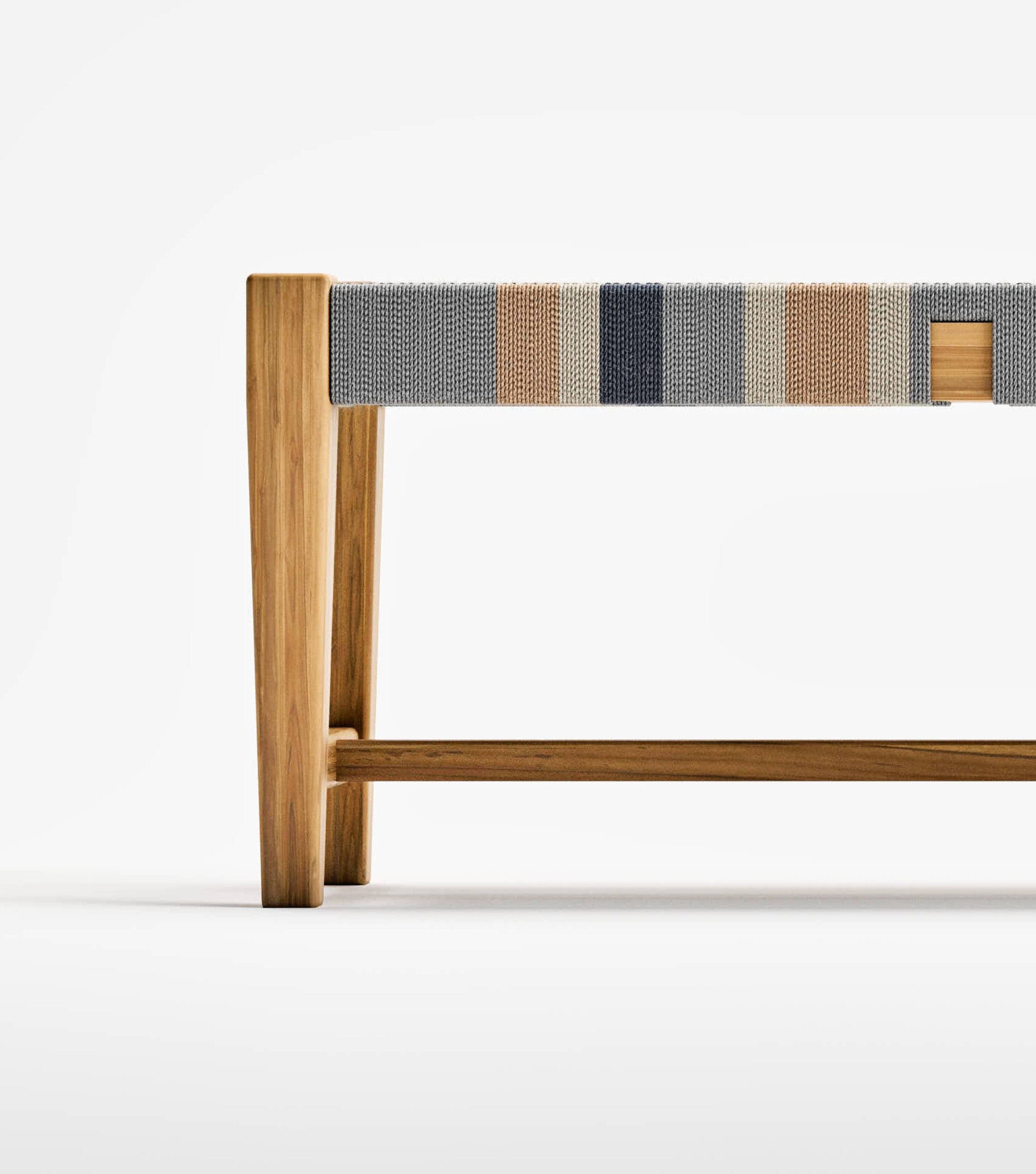 Santa Cruz Bench Woven Serena Cord | Forever Furniture by MasayaCo ...